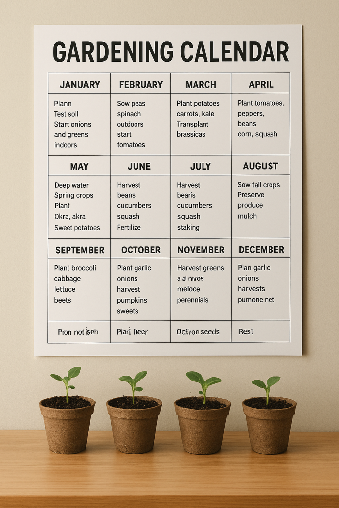 A Beginner’s Garden Calendar for the Southeast U.S.: What to Do Each ...